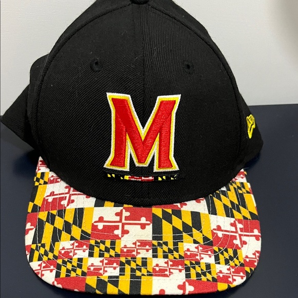 New Era | Accessories | New Era Black Cap With Maryland Flag Brim ...